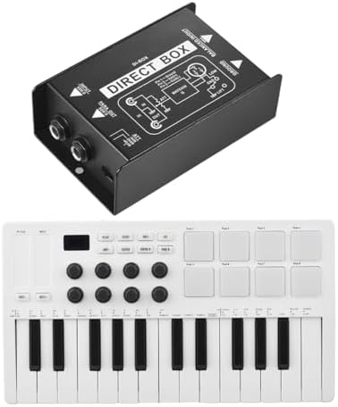 Amazon.com: 25-Key MIDI Control Keyboard and Single Channel Passive DI ...