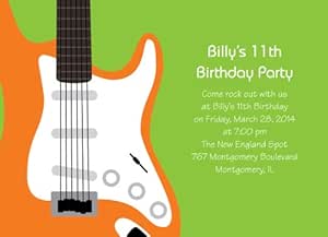 Amazon.com : Rocker Billy Invitation by Red Leaf Papers : Health And ...