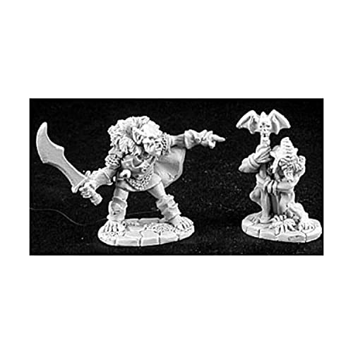Reaper Miniatures Goblin Leader and Shaman Miniature Figurine - Want It All
