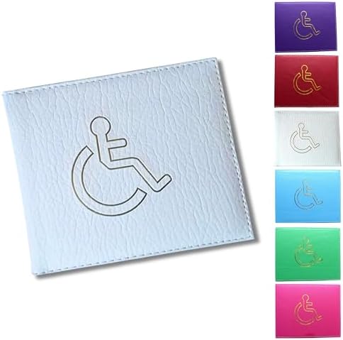 Soft Leather Disabled Badge Holder Wallet Disability Parking Badge ...