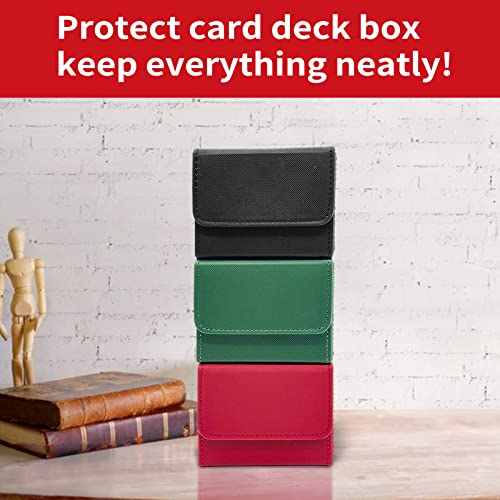 3 Pack Card Deck Box Card Storage Box with 300 Pieces PVC Cards ...