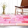 Amazon.com: Cute Pink 4x6 Rugs for Girls Bedroom Aesthetic, Faux Wool ...
