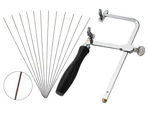 SWISSO Germany Type Adjustable Jewelry Piercing Saw Frame Jewellers Diy Hand Tool 144Pc Saw ...