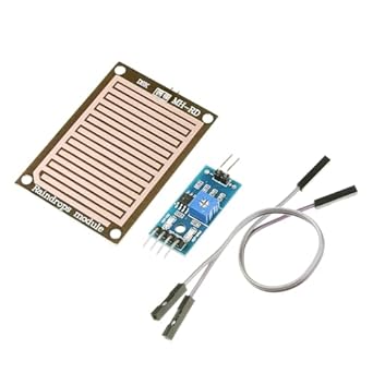 Hexonix Raindrop Detection Sensor Module – Weather Humidity Rain Sensor ...