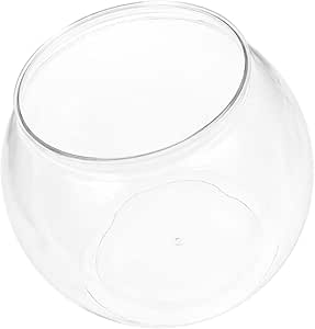 DOITOOL Fish Tank Clear Plastic Container Glass Planter Glass Fish Bowl Globe Fish Tank Plastic ...