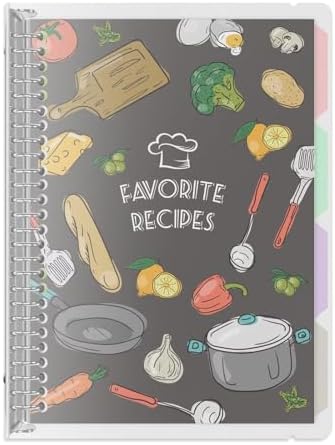 Amazon.com: Recipe Book to Write in Your Own Recipes, 1 Pack 8.5" x 11 ...