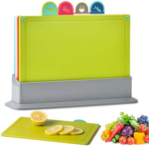 Chopping Board Set of 4, (UK Company) Versatile Chopping Boards for ...