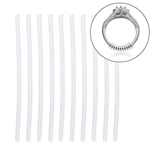 Ring Size Adjuster, 10Pcs Transparent Ring Size Adjuster Guard ...
