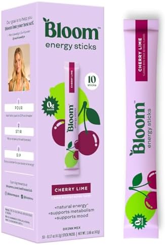 Amazon.com : Bloom Nutrition Energy Drink Powder Packets, Sugar Free ...