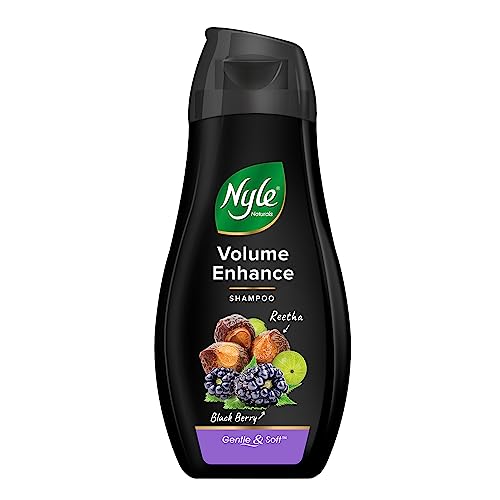Nyle Naturals Volume Enhance Shampoo, with Blackberry, Reetha and Amla ...