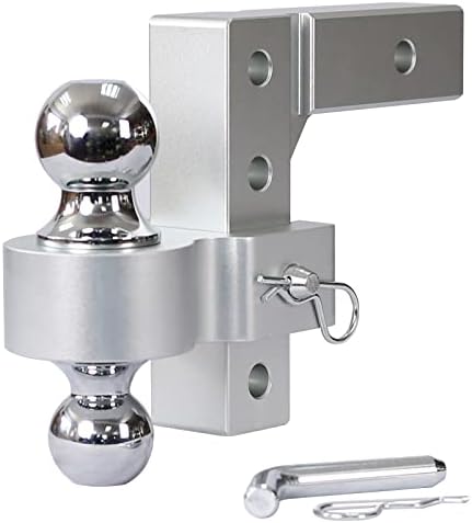 Amazon.com: DMLAKE Trailer Hitches Ball Mount, Adjustable Tow & Stow ...