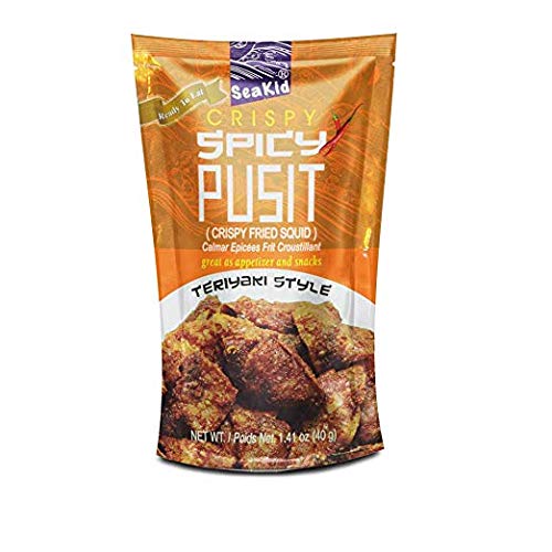Amazon.com: Seakid Crispy Spicy Pusit Teriyaki Style - Spicy Fried ...