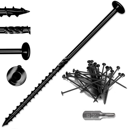 Amazon: #14×6 Inch Lag Screws, 50pcs Structural Wood Screws, Heavy-Duty ...