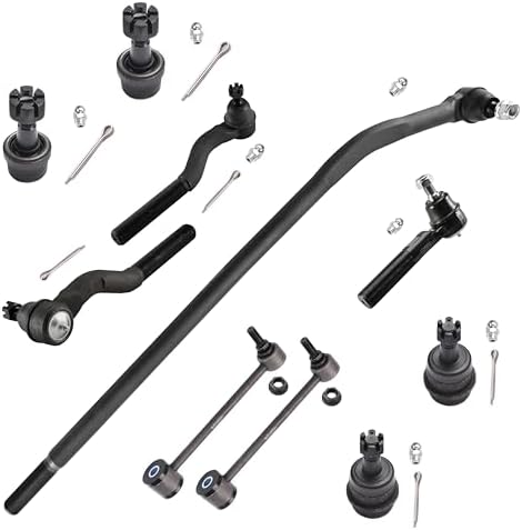 Amazon.com: ASUPRICOS 10pcs Front Steering Kit Rear Outer Tie Rod End ...