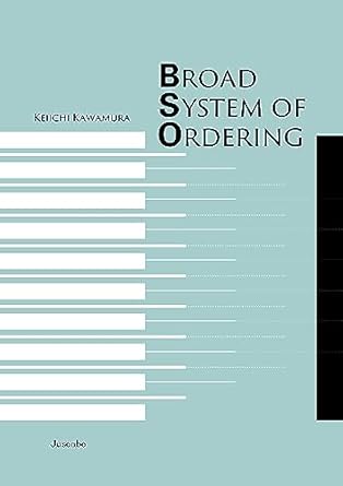 Amazon.co.jp: Broad System of Ordering (BSO) : 川村 敬一: Japanese Books