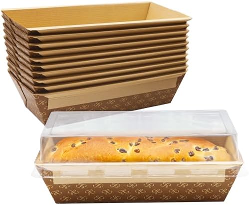 Amazon.com: Pastry Chef's Boutique Disposable Rectangular Paper Loaf ...