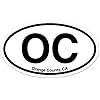 Amazon.com - OC Orange County California Oval Vinyl Car Bumper Window ...