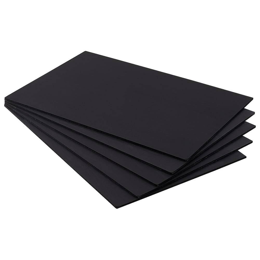 Amazon.com: BENECREAT 5 Sheets 3mm Black PVC Foam Sheet A4 Lightweight ...