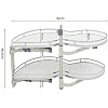 Amazon.com: Kitchen Corner Carousel, Corner Cabinet Pull Out Storage ...