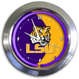 Amazon.com : LSU Tigers Chrome Neon Clock : Sports Related Merchandise ...