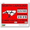 Amazon.com - Graphics and More North Carolina NC Zombie Hunting License ...