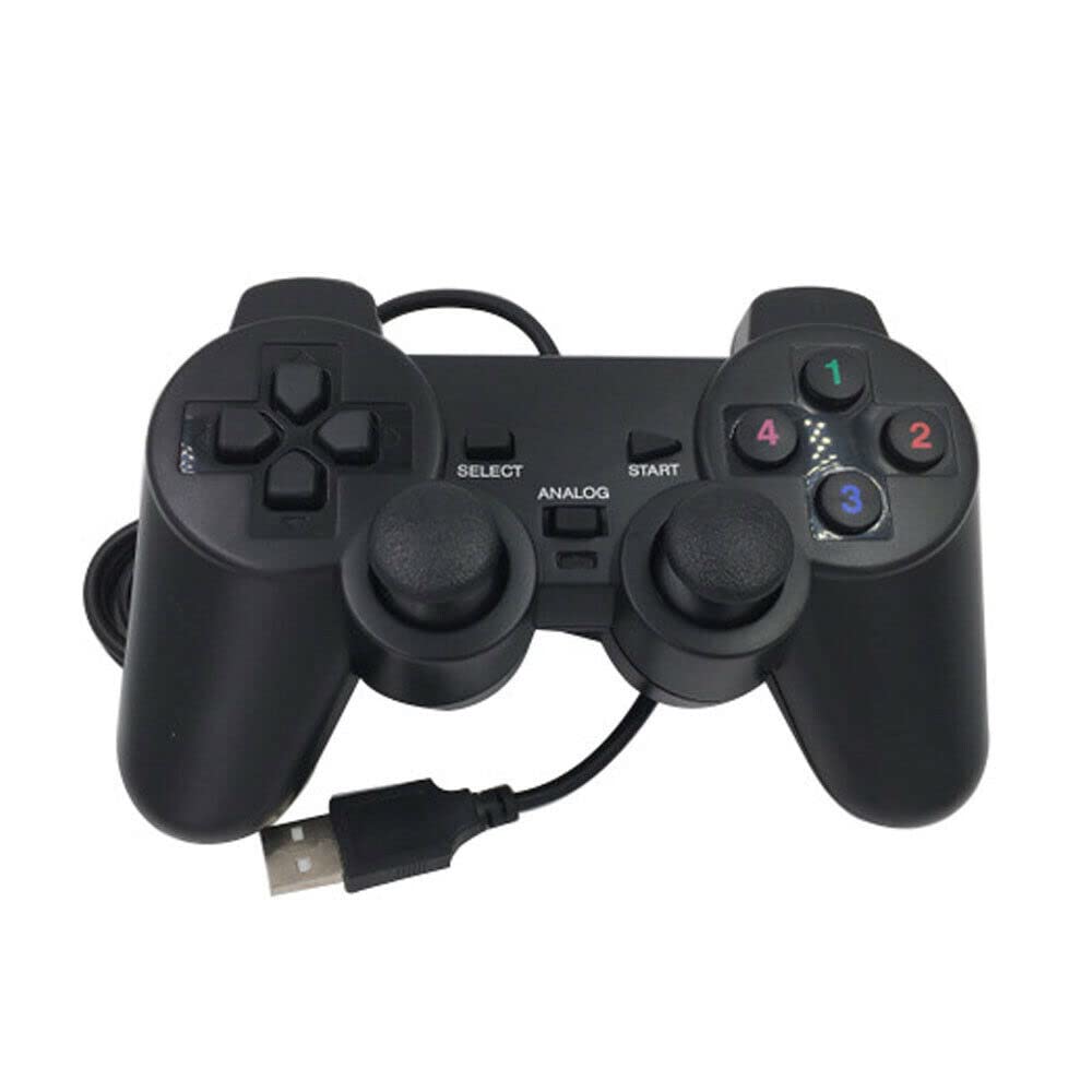 Amazon.com: Wired USB Game Controller Pad For PC Laptop Game Joystick ...