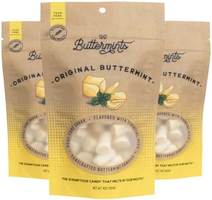 Amazon.com : Buttermints Original - Butter Mints Yellow Gold Candy Soft ...