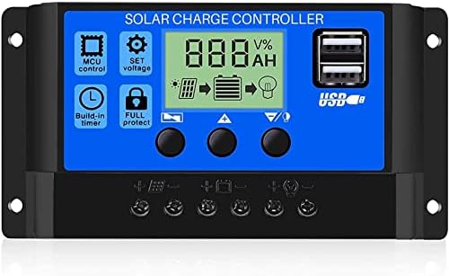 VEVOR 50A MPPT Solar Charge Controller, Auto DC Input, Solar Panel ...