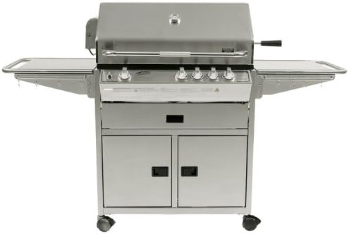 Amazon.com : Turbo Elite 4-Burner Grill With Rear Burner On Elite S/S ...