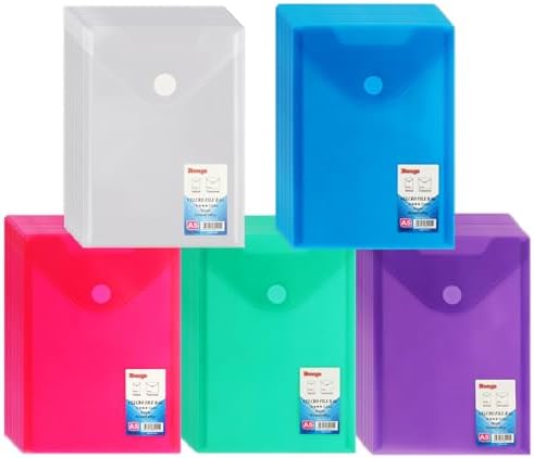 Amazon.com : WOPPLXY 60 Pack Plastic Envelopes, 7” X 10" Clear Plastic ...