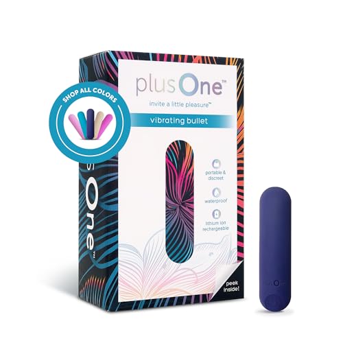 plusOne Bullet Vibrator for Women - Mini Vibrator Made of Body-Safe Silicone, Fully Waterproof ...