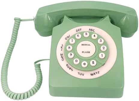 Sangyn Classic Retro Telephone Vintage Style Cord Phone with Push ...