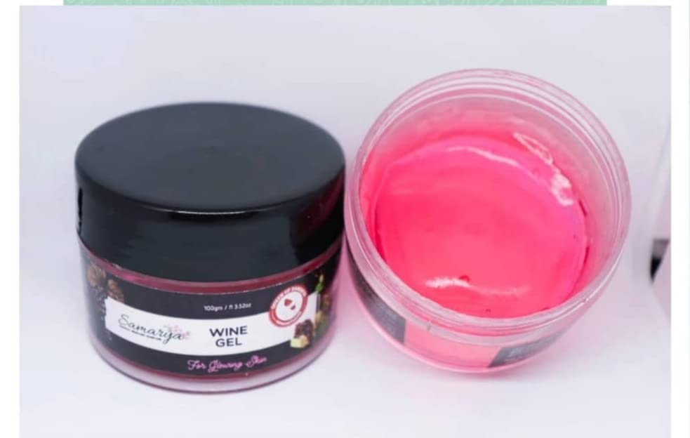 Samarya Wine Gel Enriched with Glycolic Acid & Grape Seed Extract (100g ...