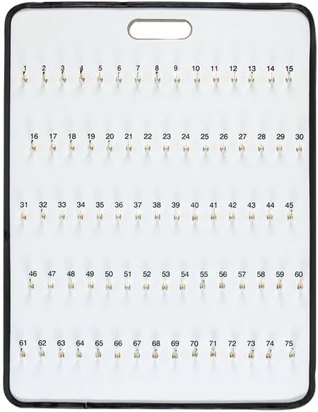 Amazon.com: Masonite Key Holder Wall Mount – 75 Spring-Lock Key Hooks ...