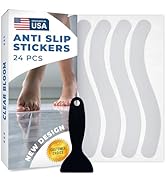 Amazon.com: Anti Slip Shower Stickers 24 PCS, Invisible Non-Slip Shower ...