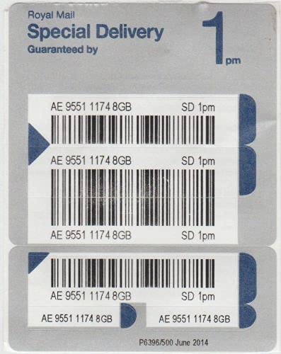 Next Day Labels Roll A roll of 500 Special Delivery guaranteed by 1pm ...
