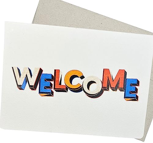 Amazon.com : Whitman and Daughter Welcome Card with Envelope (7X5 Inch ...