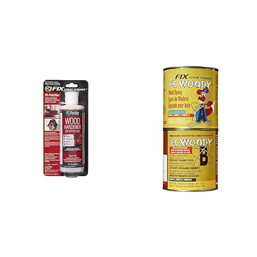 PC Products Wood Repair Bundle, PC-Petrifier Water-Based Wood Hardener ...