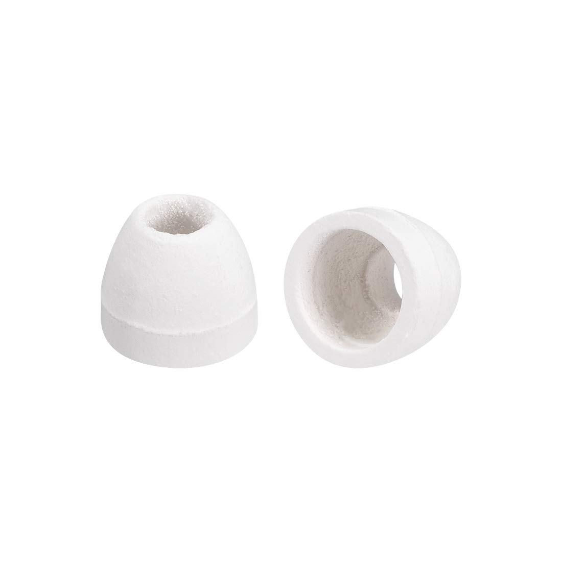uxcell 50pcs Ceramic Electrical Insulator, 5mm Dia Tapered Porcelain ...