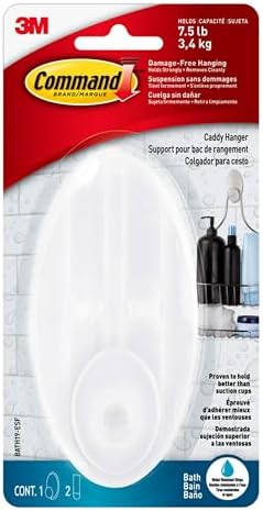 Amazon.com: Command Bathroom Wall Hook with Water-Resistant Adhesive ...