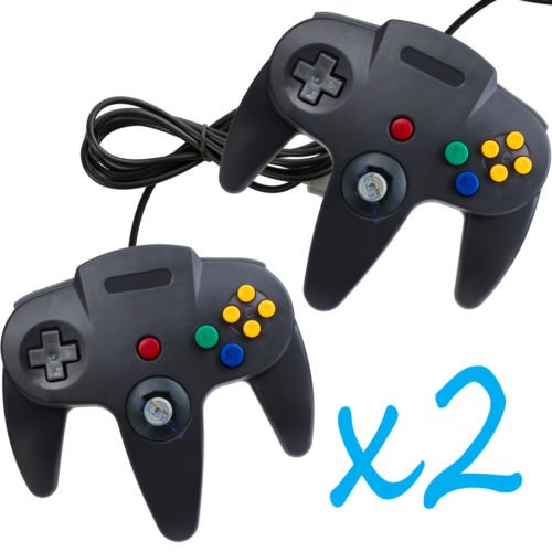 Amazon.com: NEW Long Controller Game System for Nintendo 64 N64 Black ...
