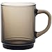 Duralex Versailles Glass Mugs Cups 260ml, Smoke, Set of 6 4020CR06 ...