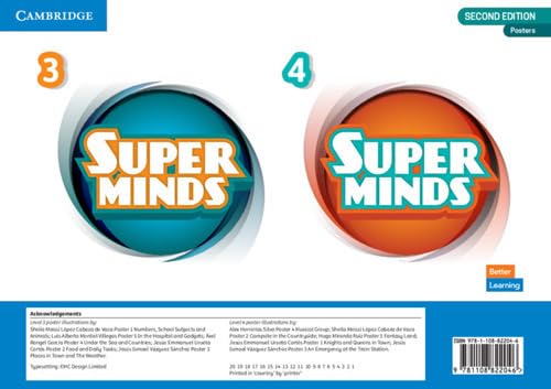 Amazon.com: Super Minds Levels 3–4 Poster Pack British English ...