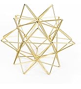 Amazon.com: YiLifebes Metal Table Top Decor, 3D Metal Geometric ...