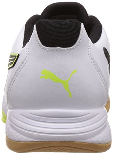 Buy Puma Men's Ballesta White-Black-Fluro Yellow Running Shoes - 5 UK ...