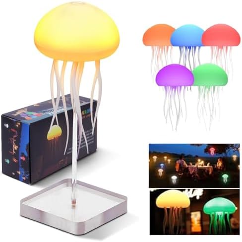 TSKVT Voice-Activated Bionic Jellyfish Lamp, Bionic Dancing Whiskers ...