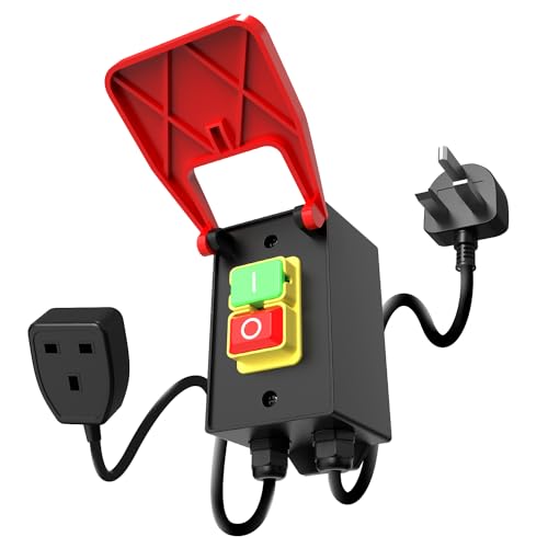 Single Phase On/Off Switch 250V 18A, AIFIZO Emergency Stop Switches Fit ...