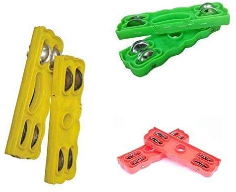 SG Musical Hand khartal hand percussion instrument randon colours (3 ...