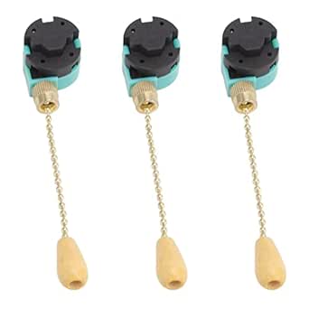 Ceiling Light Pull Chain Switch, Rustproof 250V 125V Easy Installation ...
