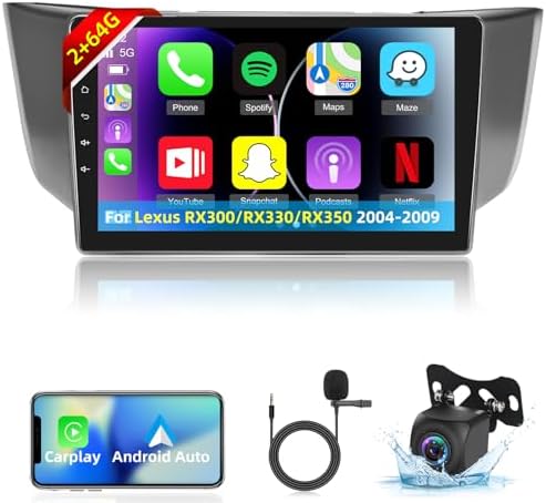 Amazon.com: 8 Core Car Stereo for Lexus RX300/RX330/RX350 2004-2009 - 9 ...